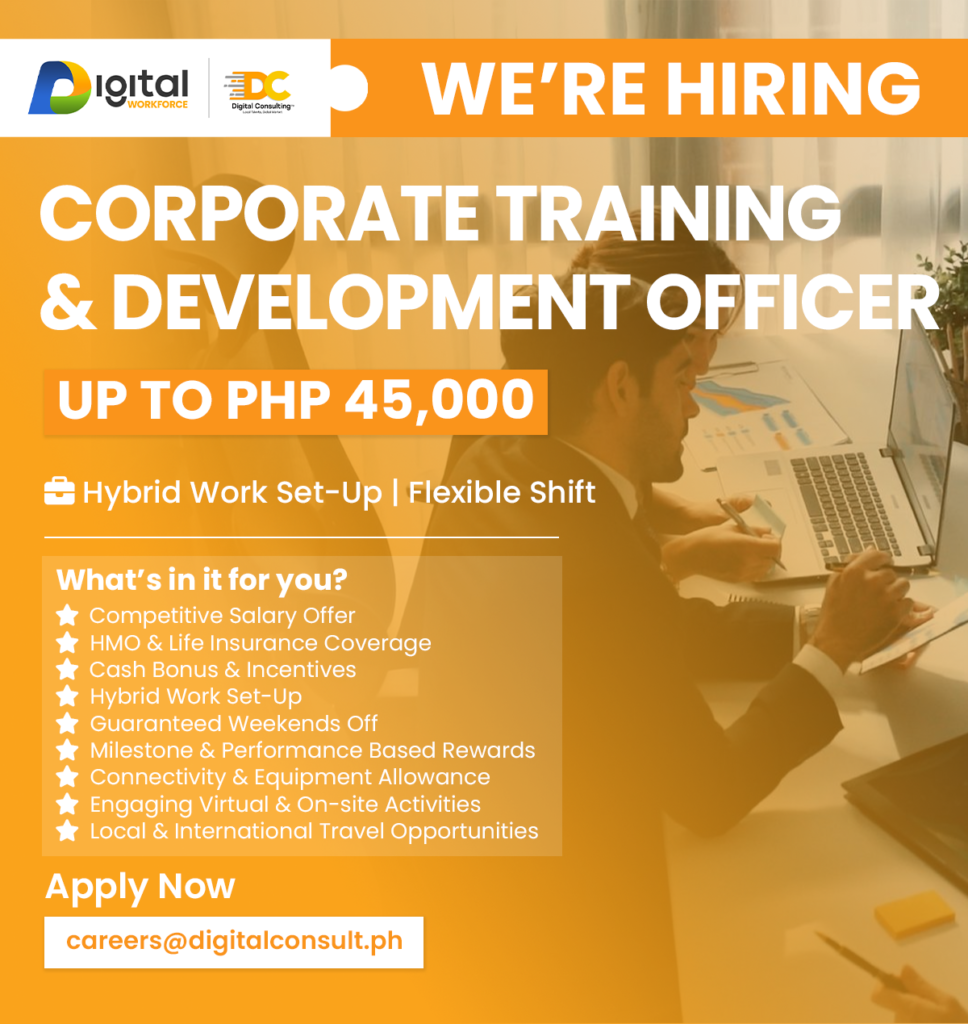 Corporate Training and Development Officer - Digital Consulting PH
